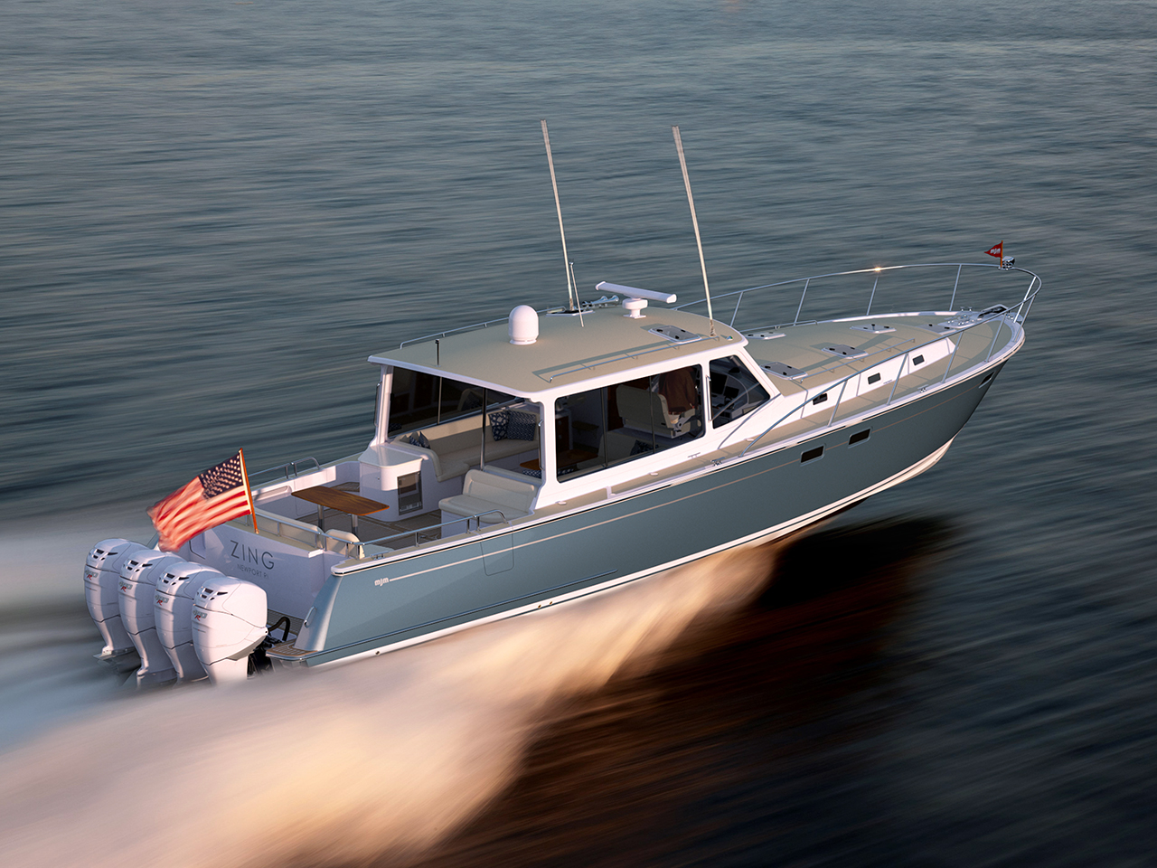 MJM Yachts Announces the Largest Outboard Express Cruiser Ever. The ...