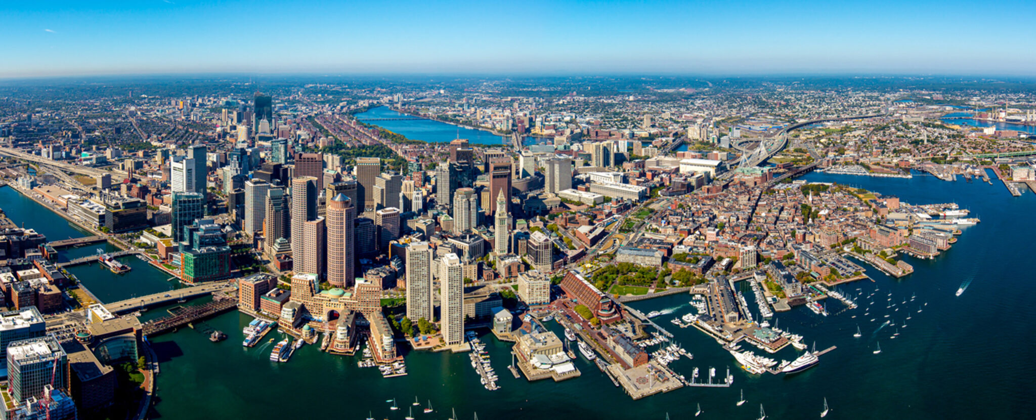 AERIAL BOSTON SKYLINE-Boston Skyline by Dave Cleaveland/Maine Imaging ...